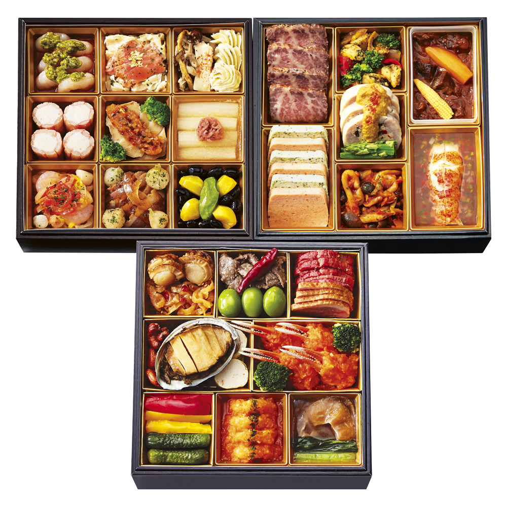 洋・中 三段重（W273）＜関西・岡山・東海・鳥取・島根地域お届け＞382736 | 商品詳細 | 高島屋オンラインストア