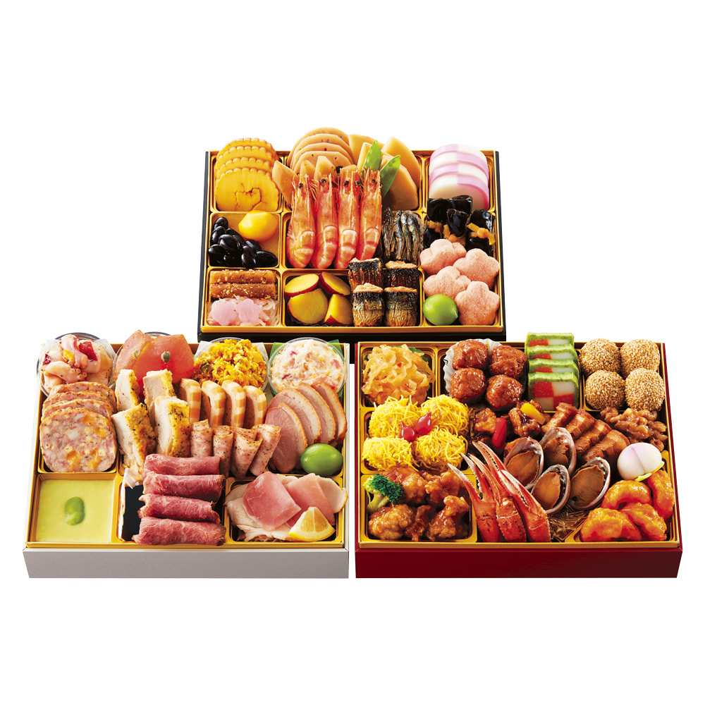 和・洋・中 三段重（E238）＜関東地域お届け＞342386 | 商品詳細 | 高島屋オンラインストア