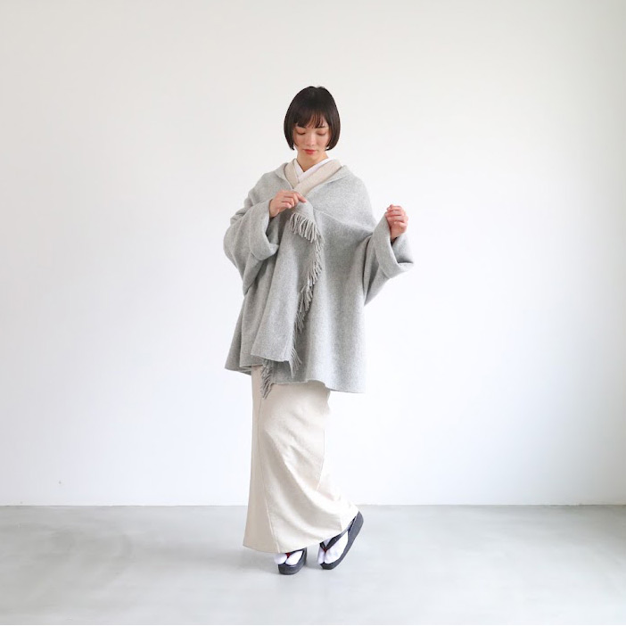 フリンジショールニットコート グレー | 商品詳細 | 高島屋オンラインストア
